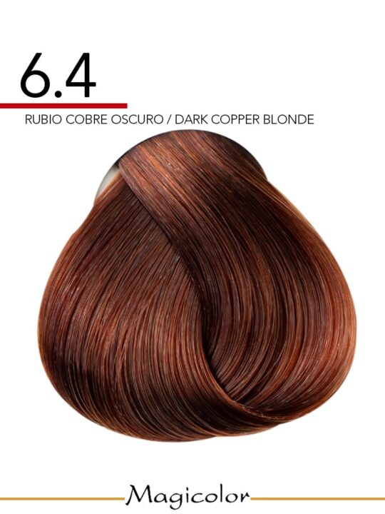 Tinte Magicolor Rubio Cobre Oscuro 6.4 100 ml – Unikabell Cosmética