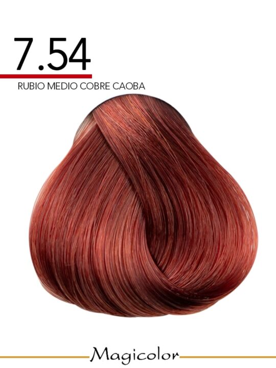 Tinte Magicolor Rubio Medio Cobre Caoba 7.54 100 ml – Unikabell Cosmética