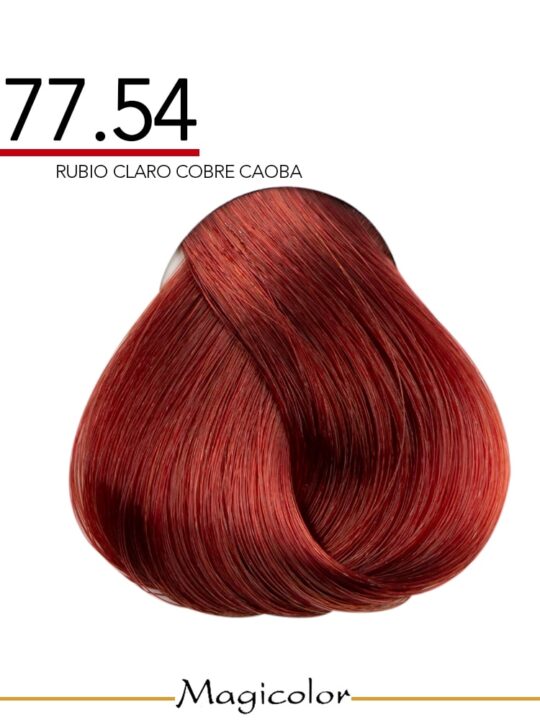 Tinte Magicolor Rubio Claro Cobre Caoba 77.54 100 ml – Unikabell Cosmética